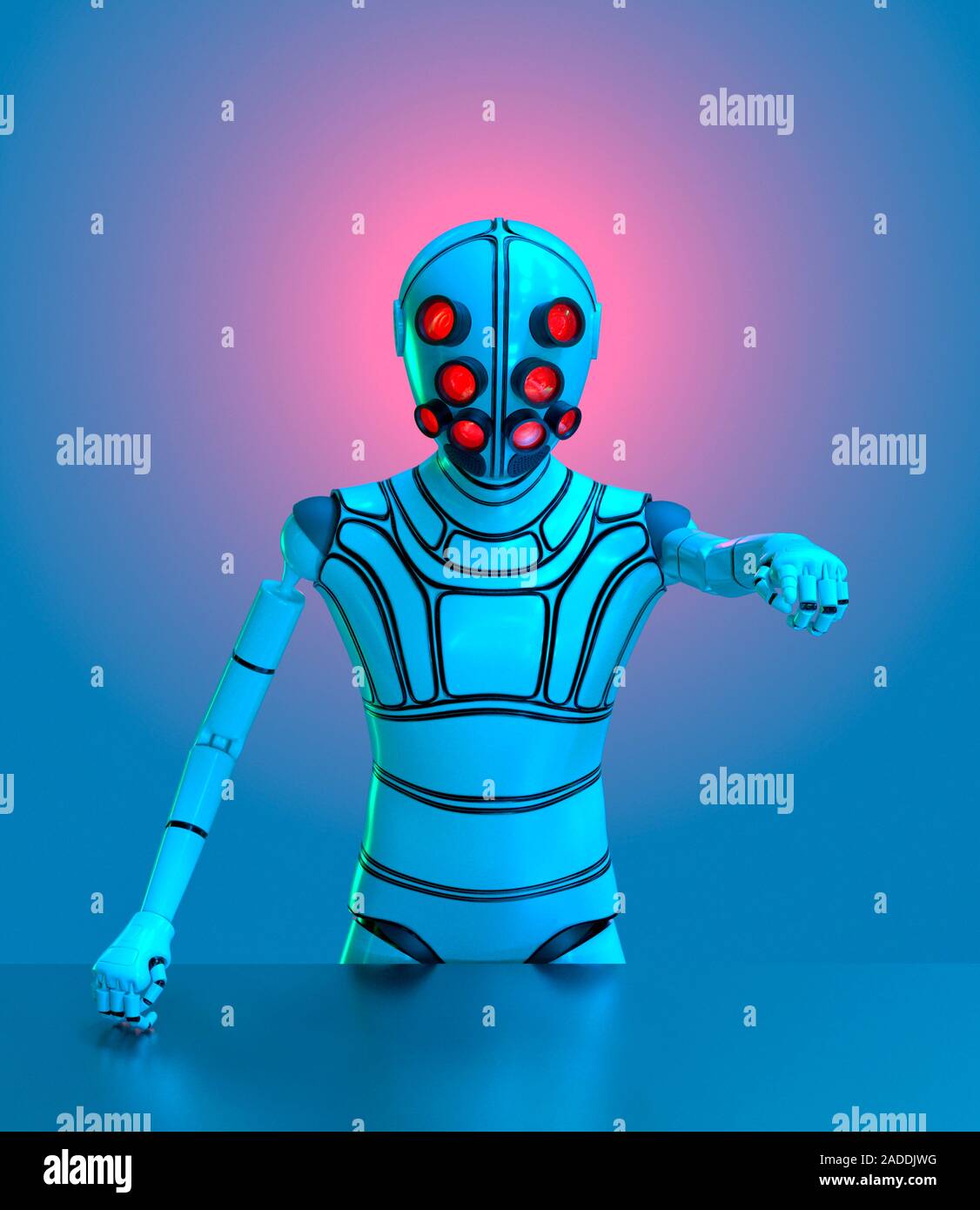 Humanoid robot, illustration Stock Photo - Alamy