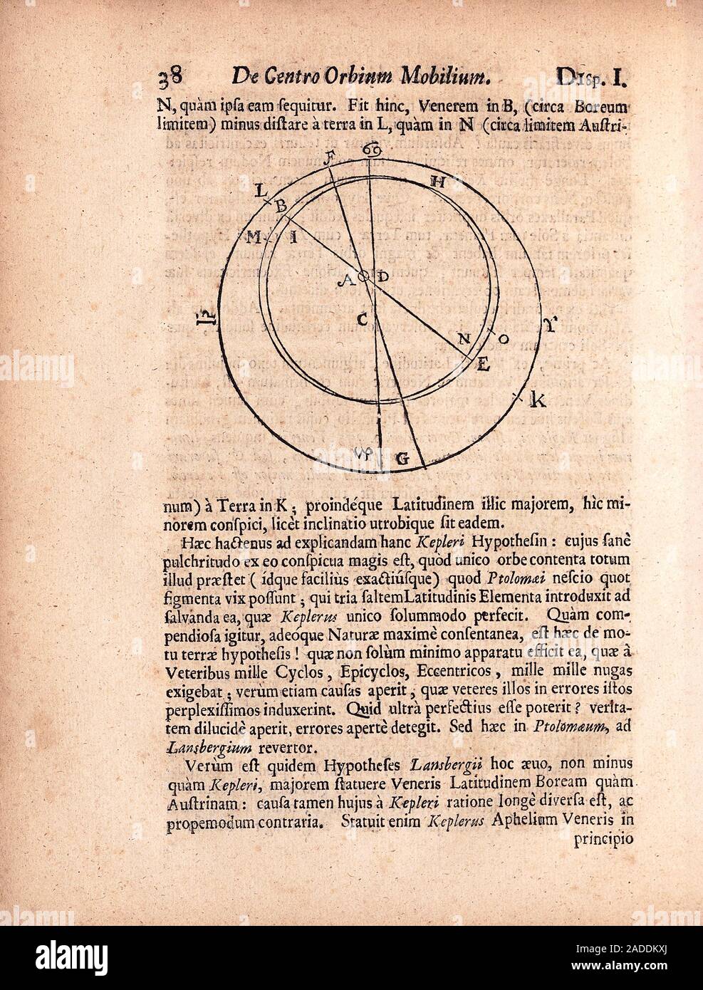 Orbital mechanics of Venus and the Earth, 17th century. This page is ...