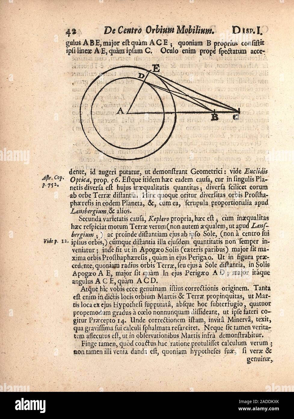 Orbital mechanics of the Earth and Sun, 17th century. This page is from ...