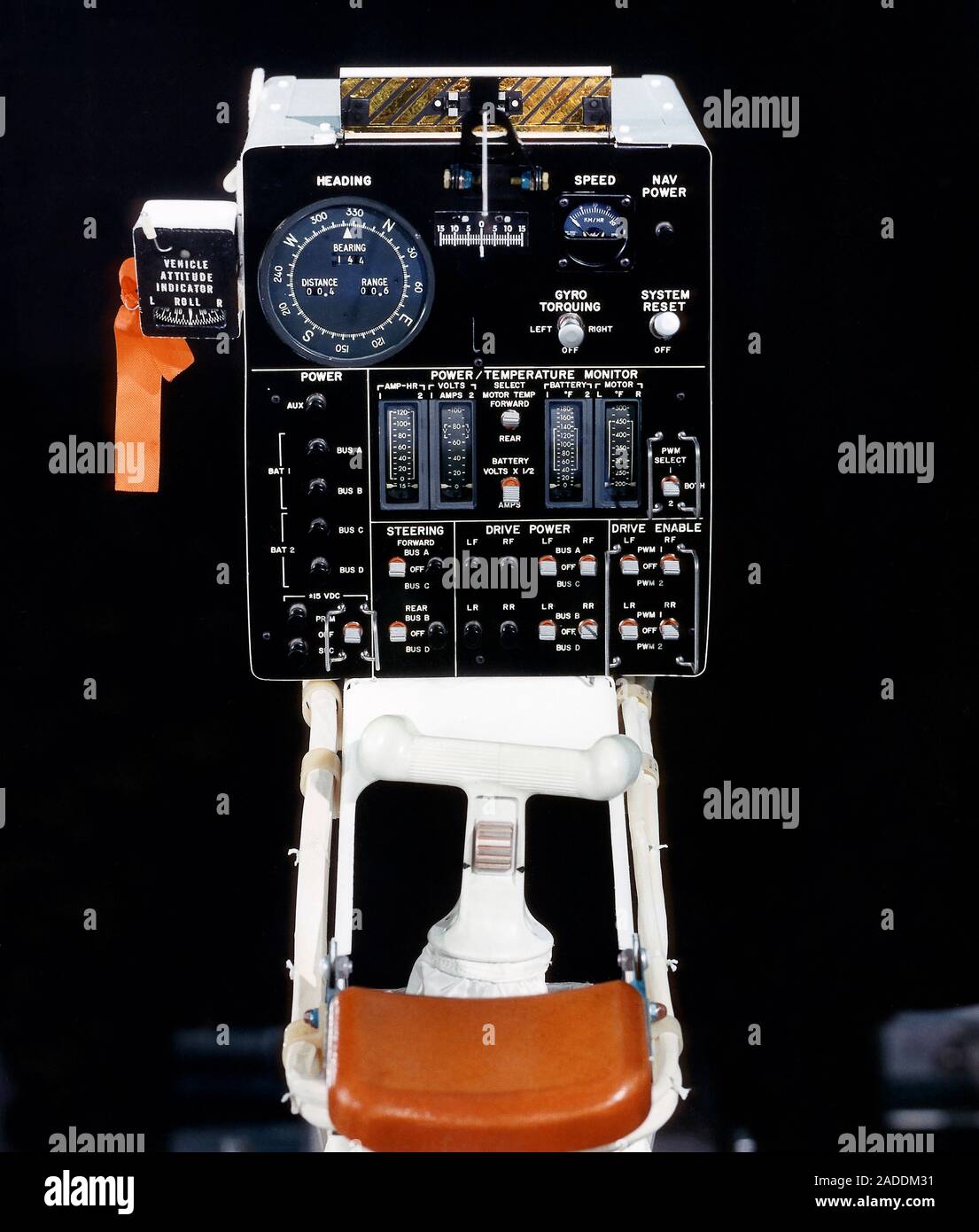 Lunar Roving Vehicle controls. Display, control console, and hand ...