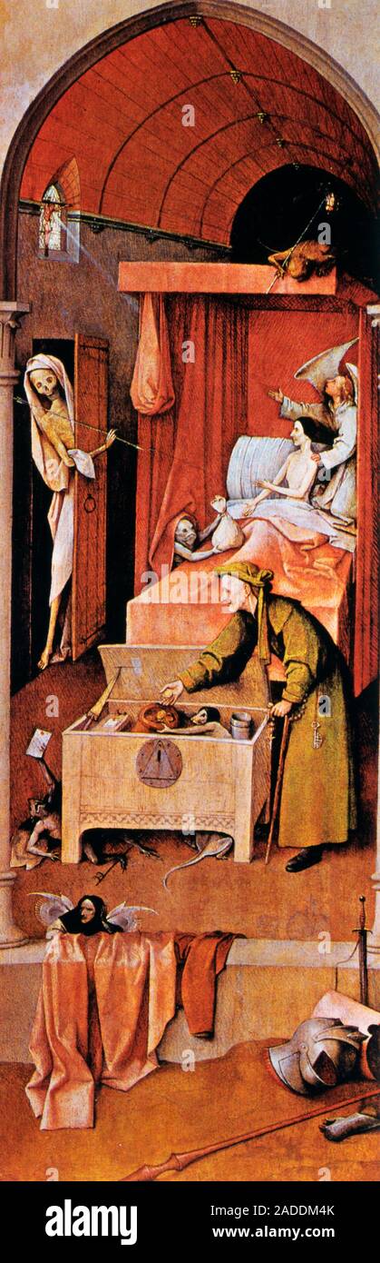 Death and the Miser by Hieronymus Bosch (circa 1450 - 1516). This ...