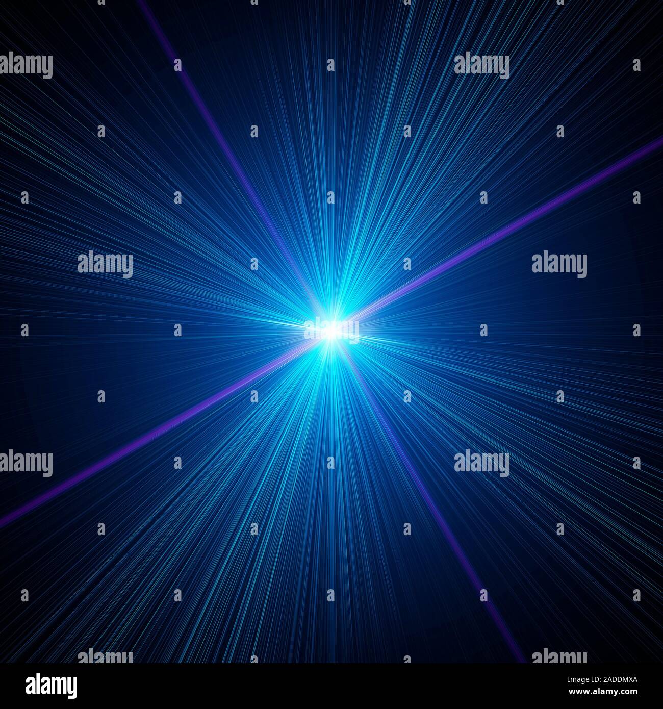 Computer illustration depicting the Big Bang, the huge explosion that ...