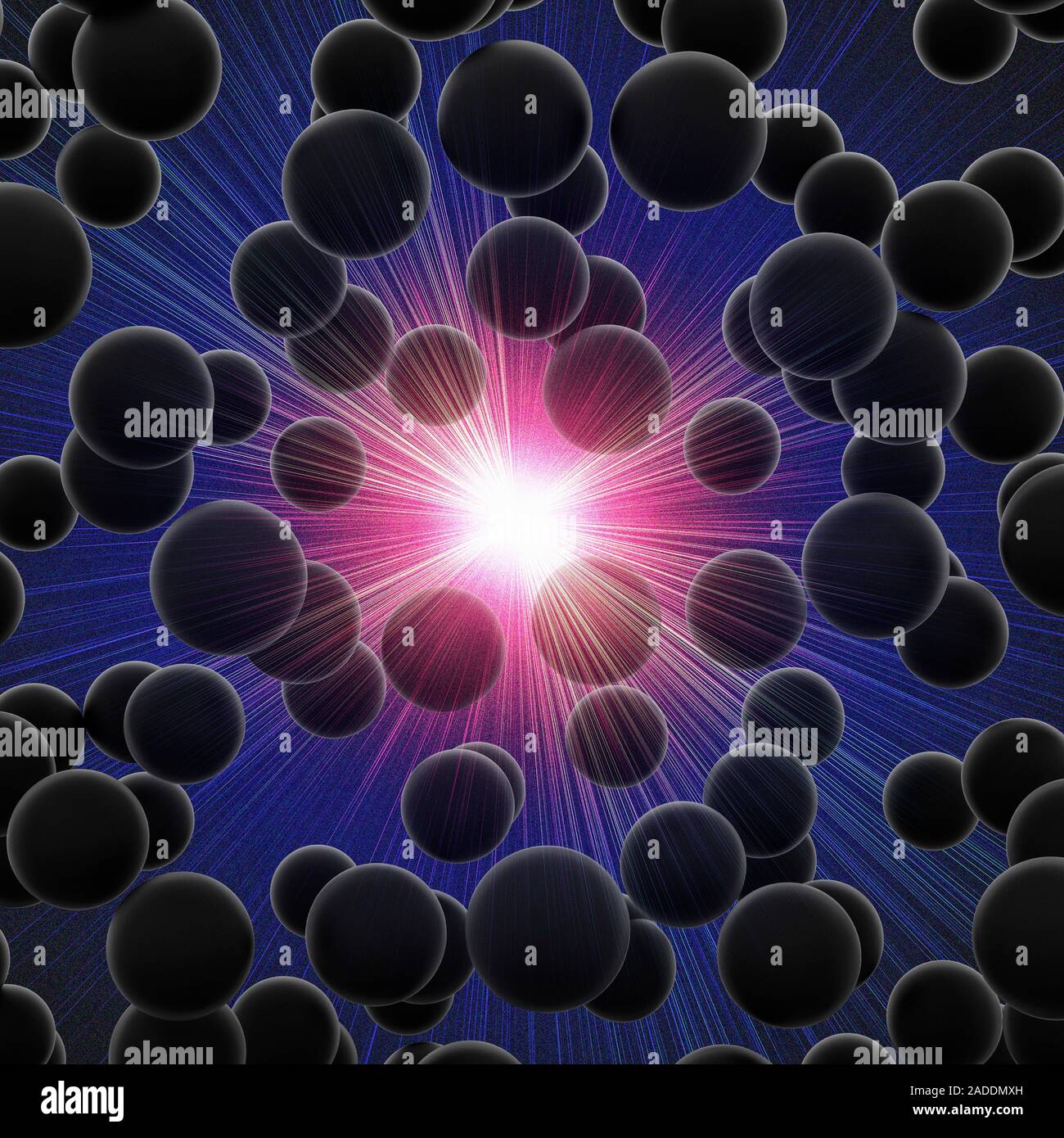 Conceptual computer illustration depicting the Big Bang and yet ...