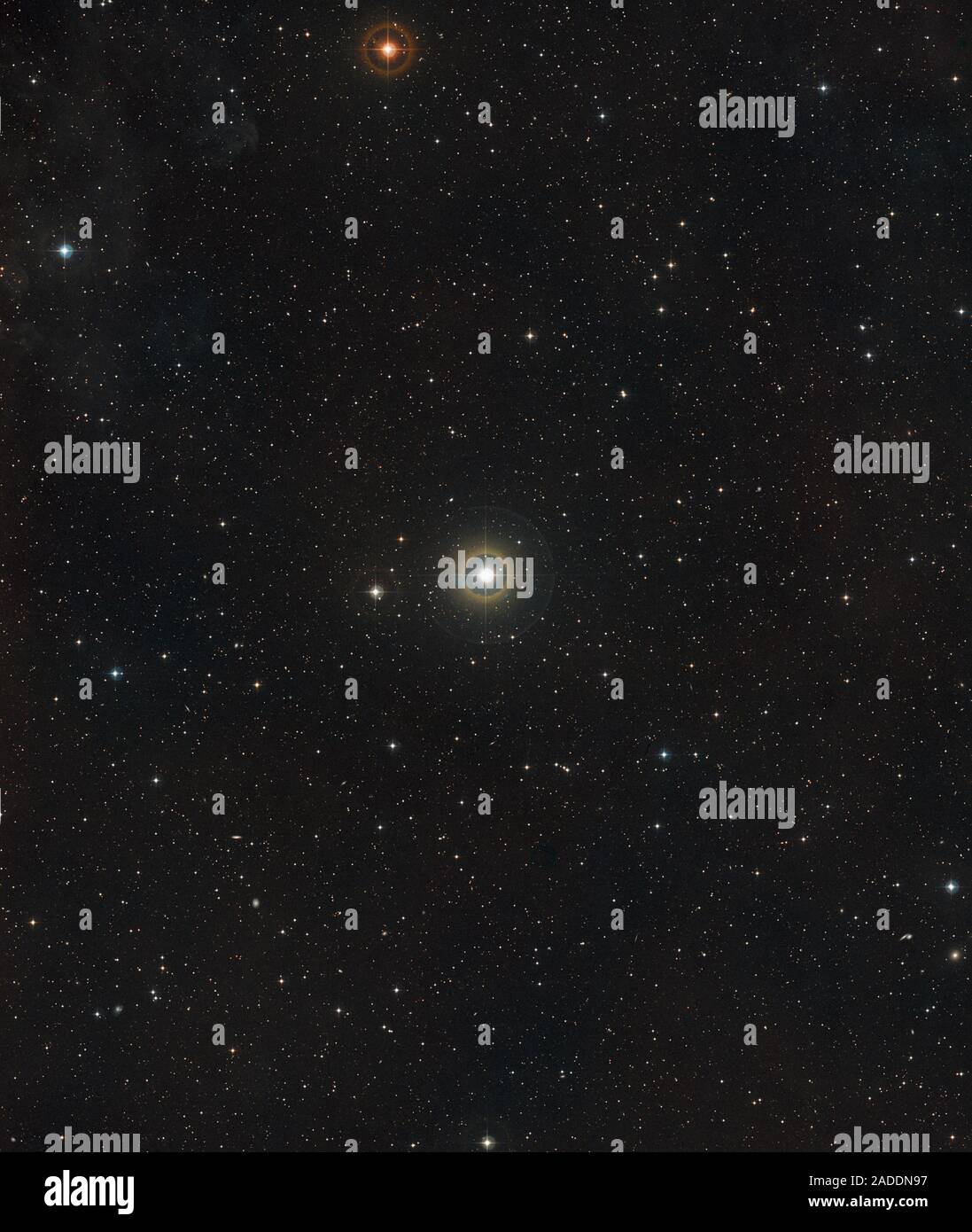 The sky around the star 51 Pegasi, also named Helvetios, in the ...