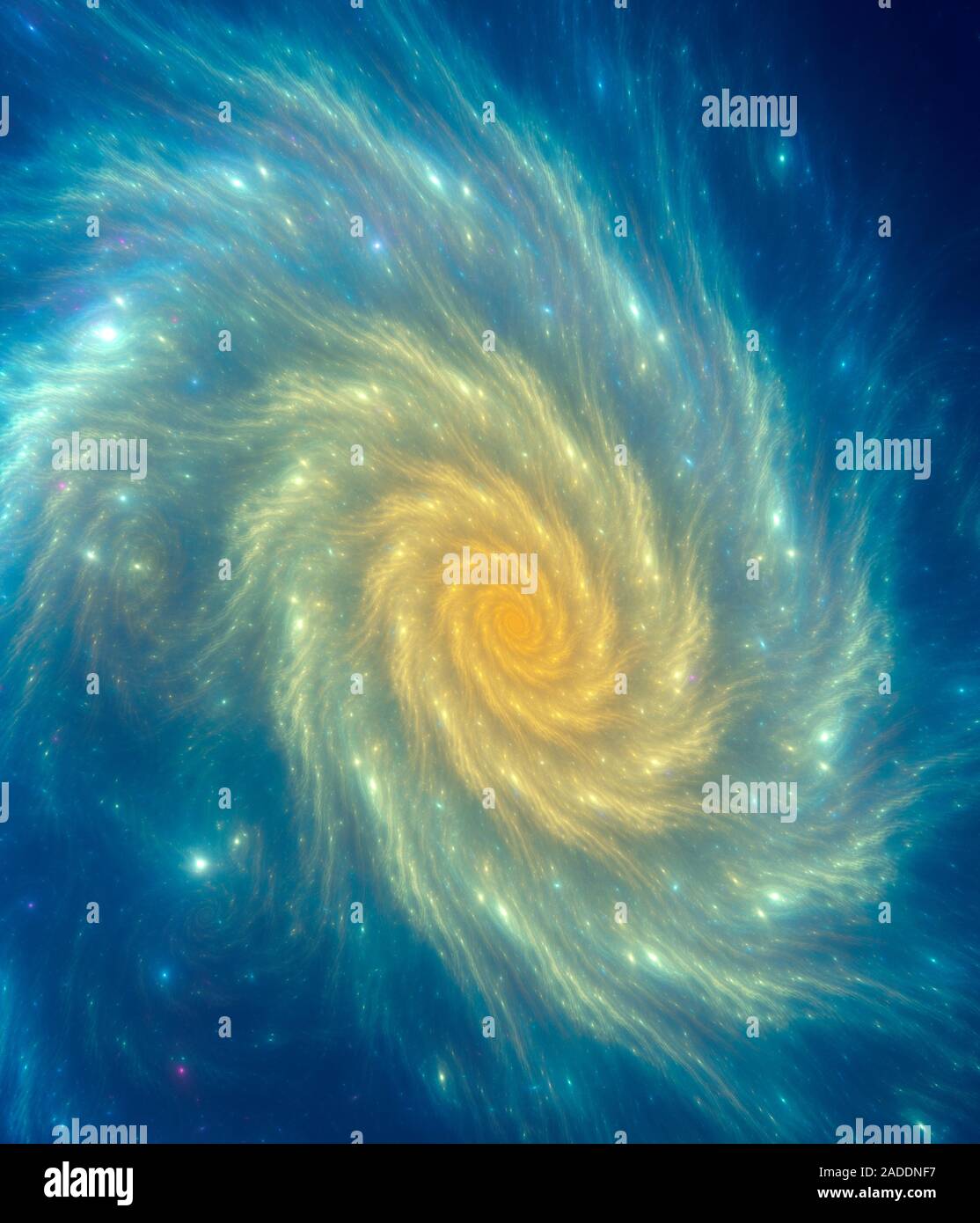 Fractal generated spirals suggesting an abstract galactic spiral. Some ...