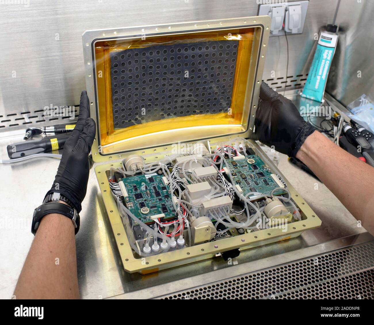 EuCROPIS power cell research. NASA researcher with the EuCROPIS EVT-2 ...