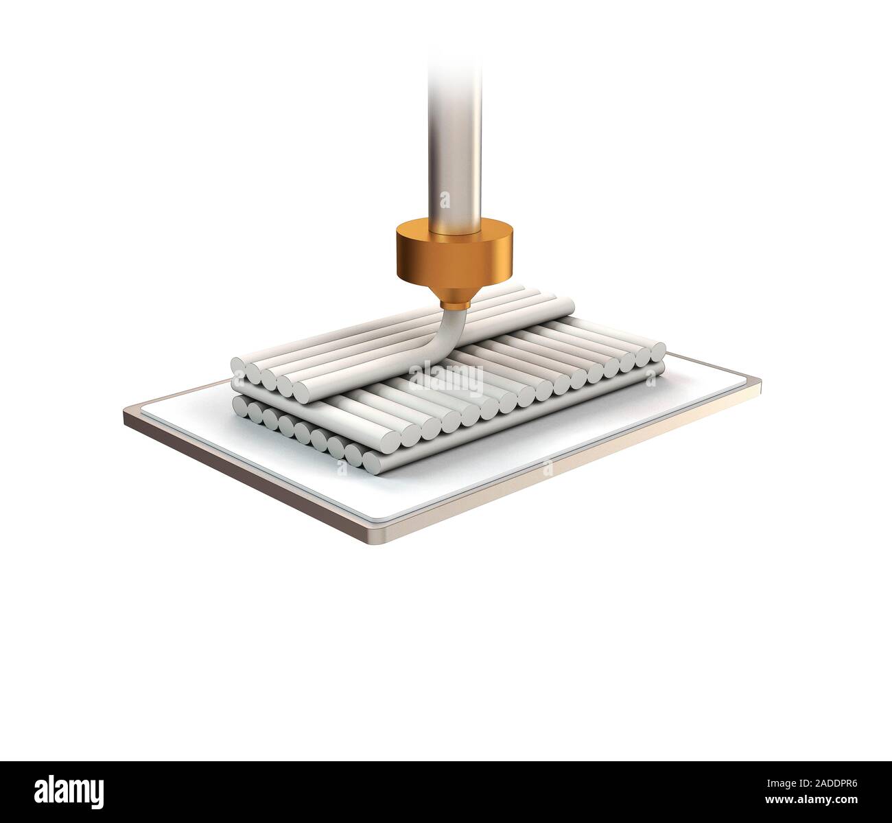 3D printer, illustration. 3D printing, also known as additive ...