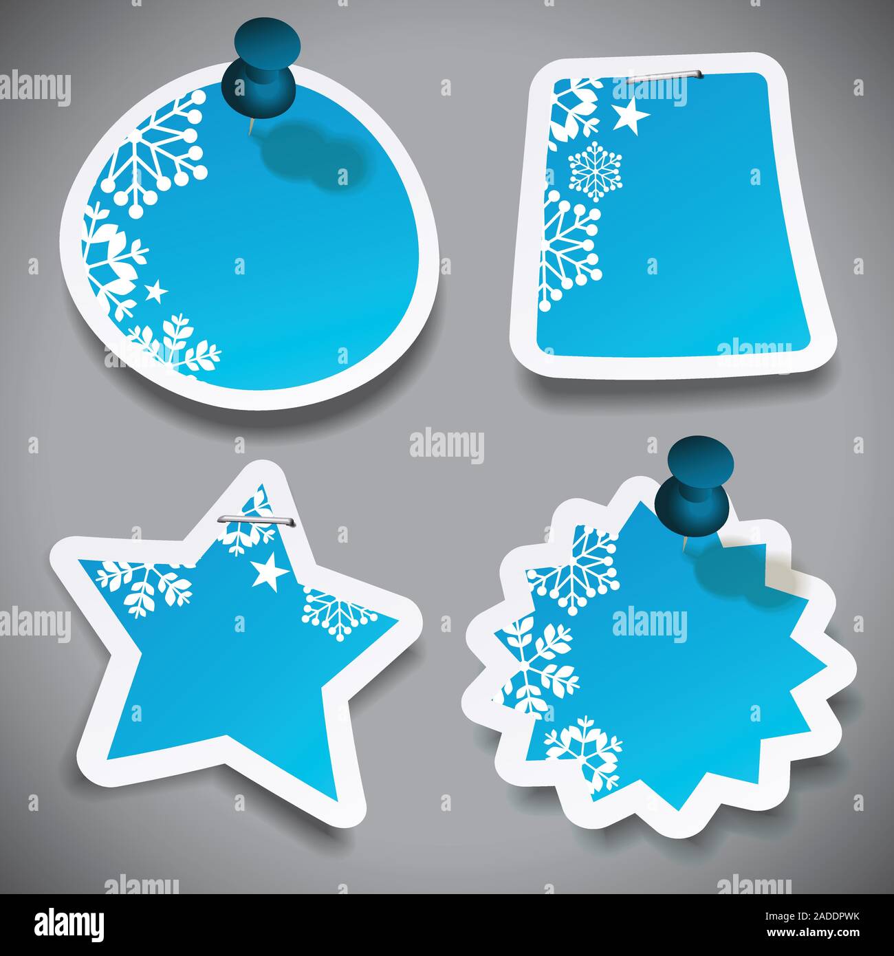 Blank price tag and snow Stock Vector Images - Alamy