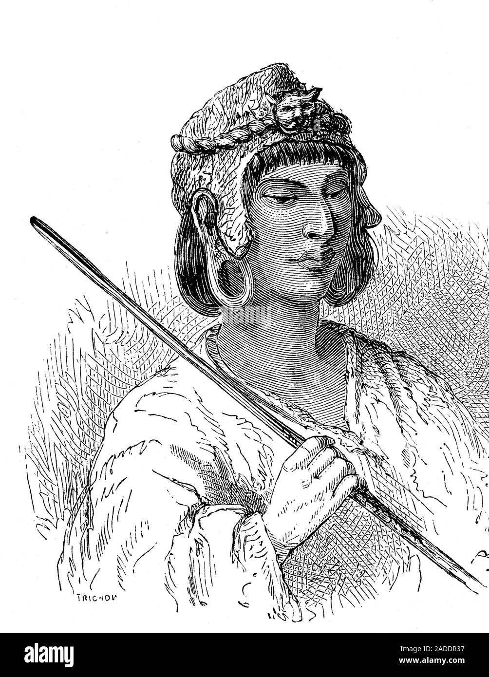 Manco Capac. 1863 illustration of the Inca emperor Manco Capac. Manco ...