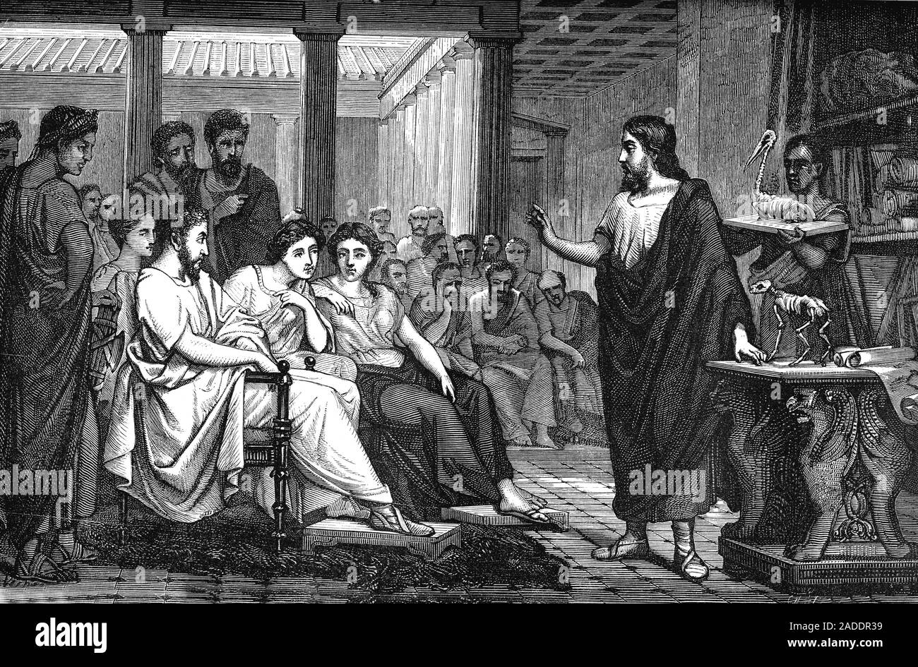 Galen (c130-201 AD). 1866 illustration of the Ancient Greek physician ...