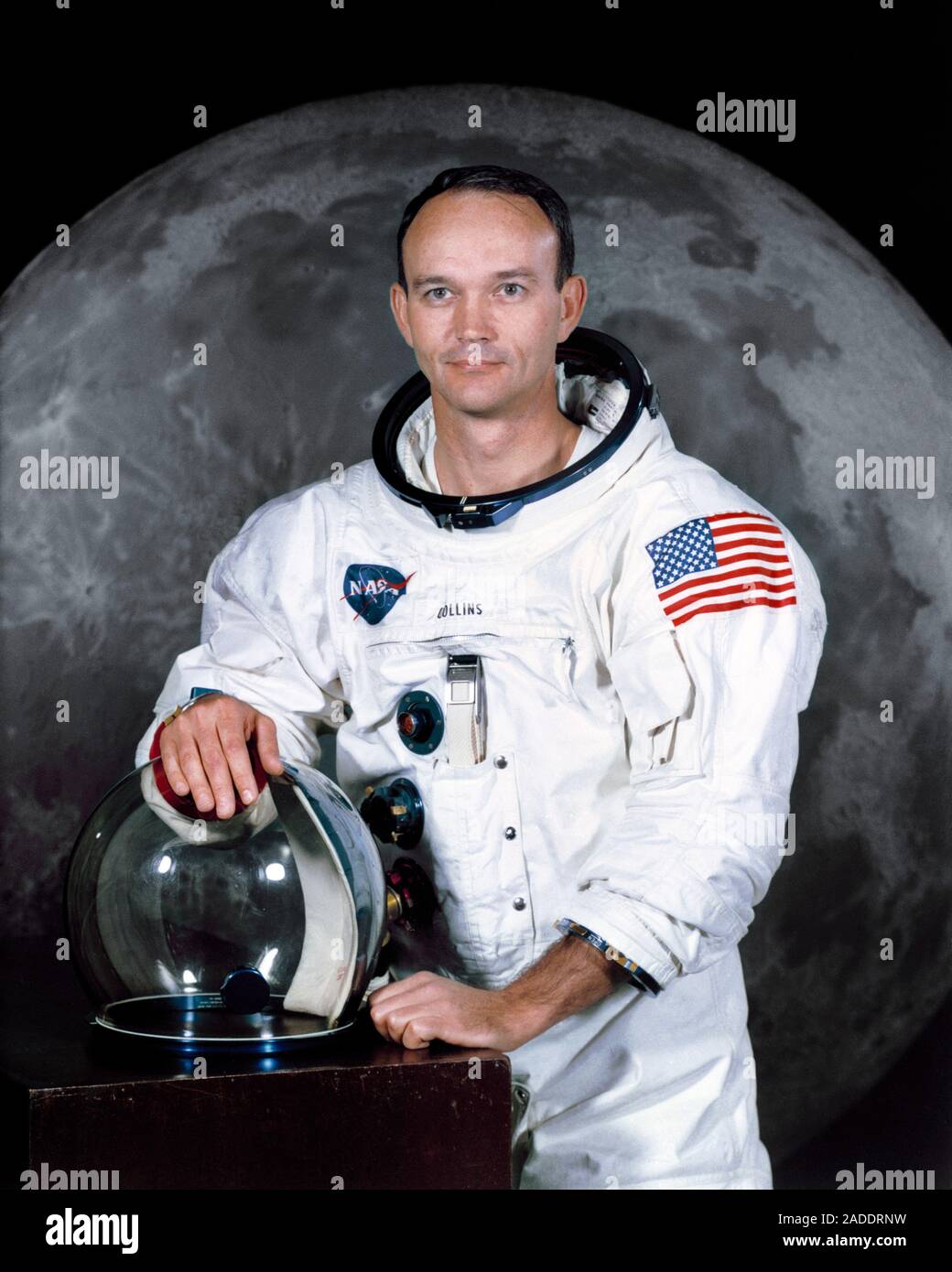 Michael Collins, Apollo 11 command module pilot, in his official NASA ...