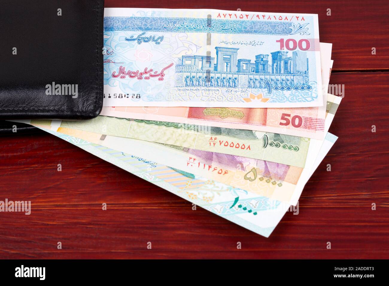 Iranian rial banknotes hi-res stock photography and images - Alamy