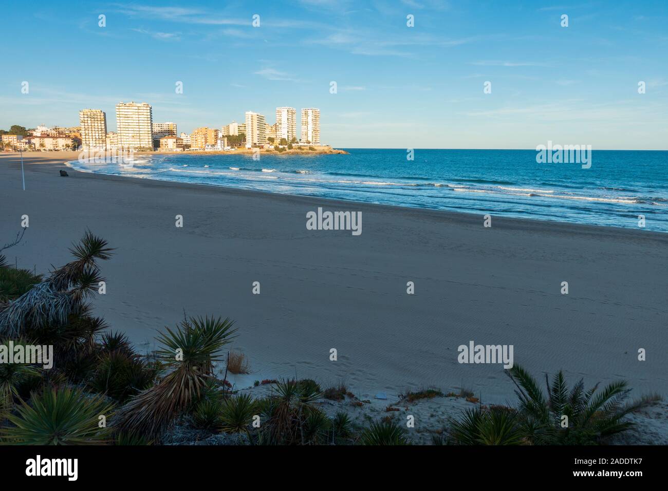 Oropesa del Mar beach on the Costa Azahar, Spain Stock Photo - Alamy