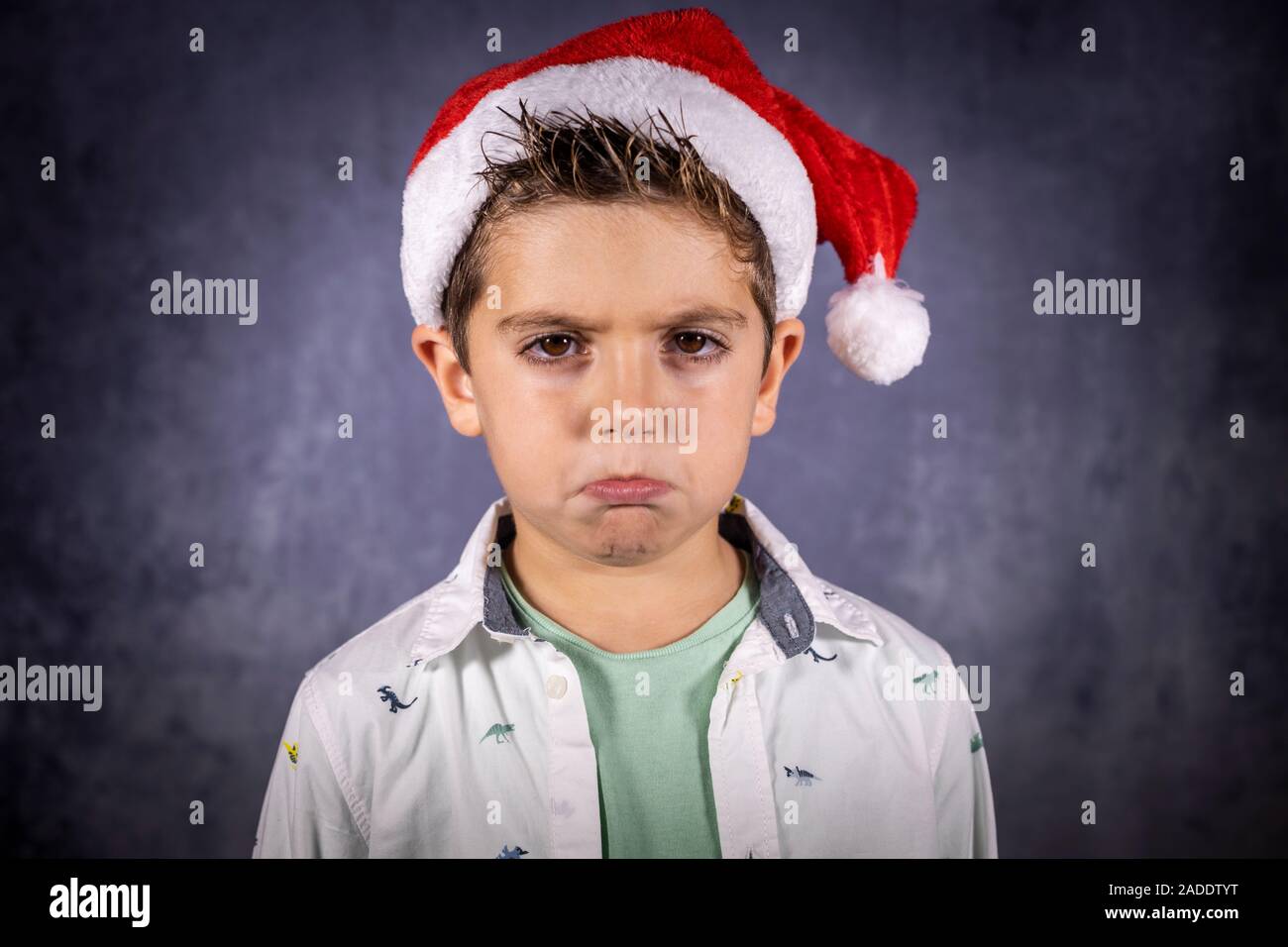 Boy unhappy christmas present hi-res stock photography and images - Alamy