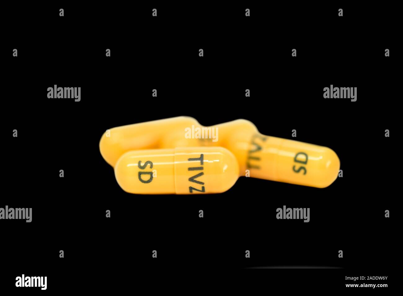 Tivozanib kidney cancer drug. Capsules of the kidney cancer drug ...