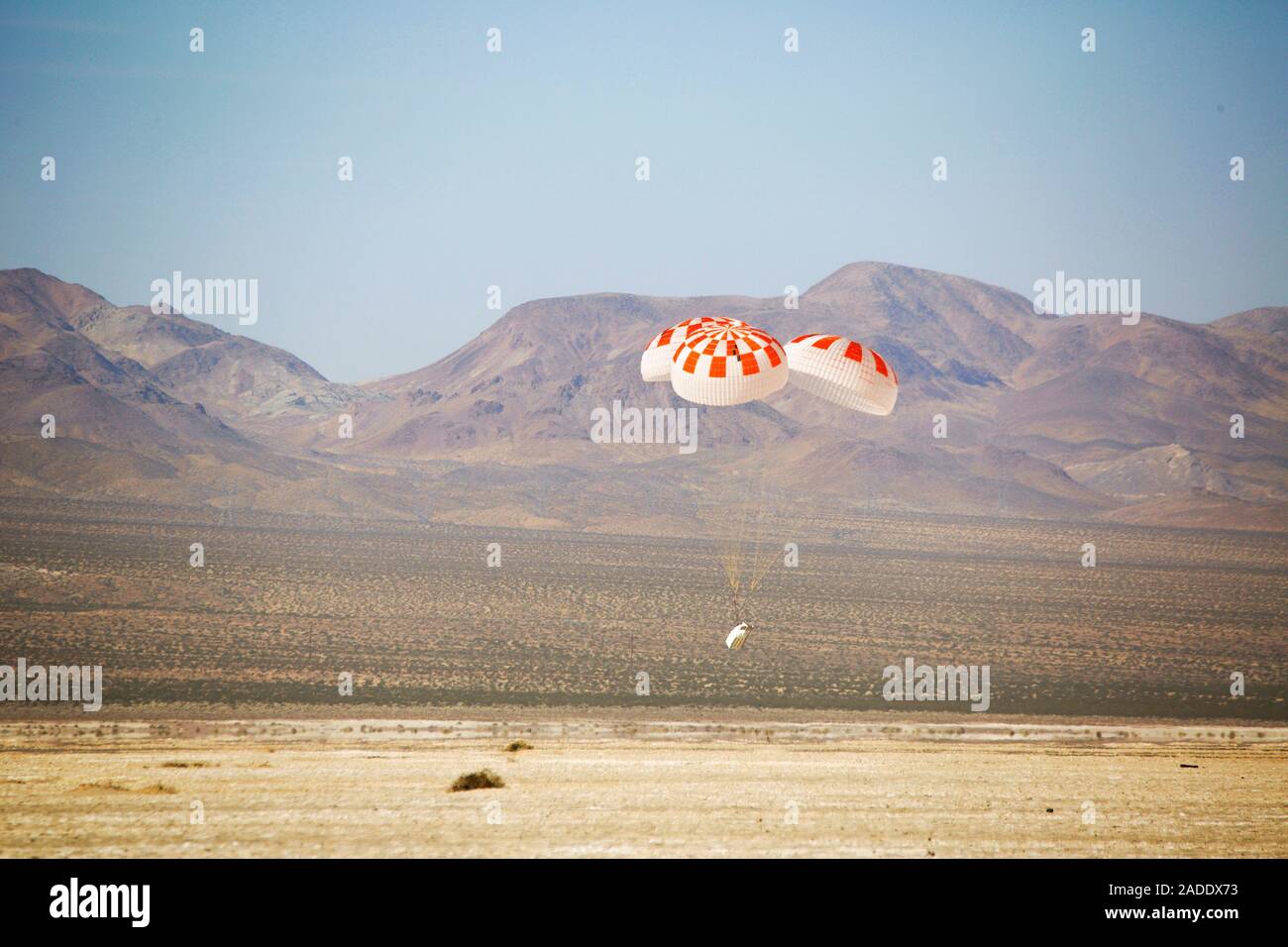 Parachute test for Crew Dragon spacecraft. SpaceX performed this ...