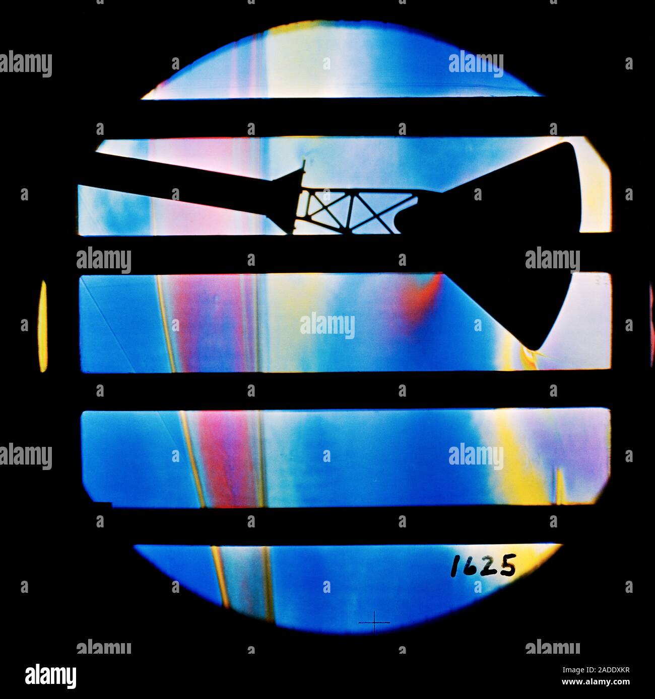 Apollo Launch Escape System wind tunnel test, 1962. Schlieren images of ...