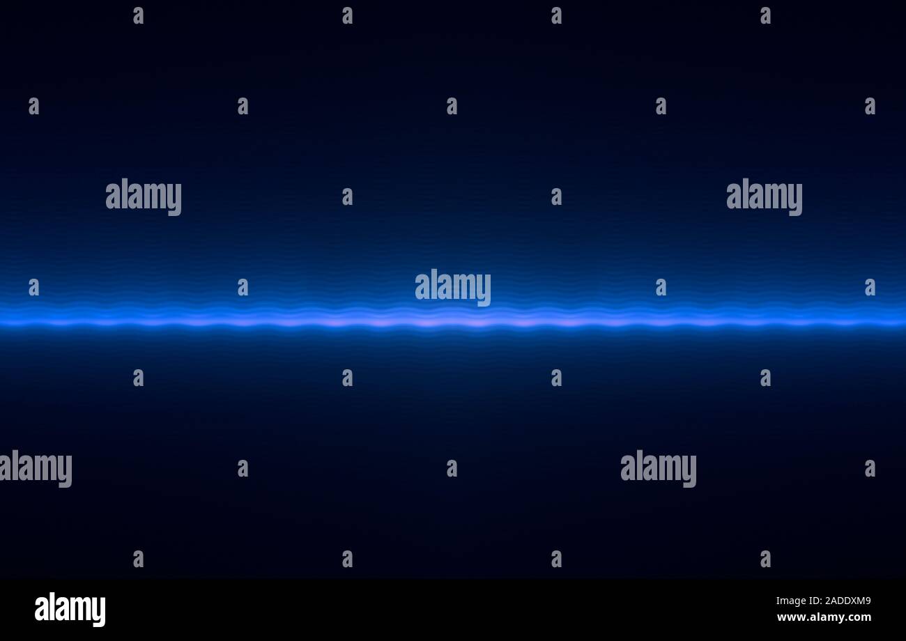Fractal illustration of a wavy or oscillating line on a black ...