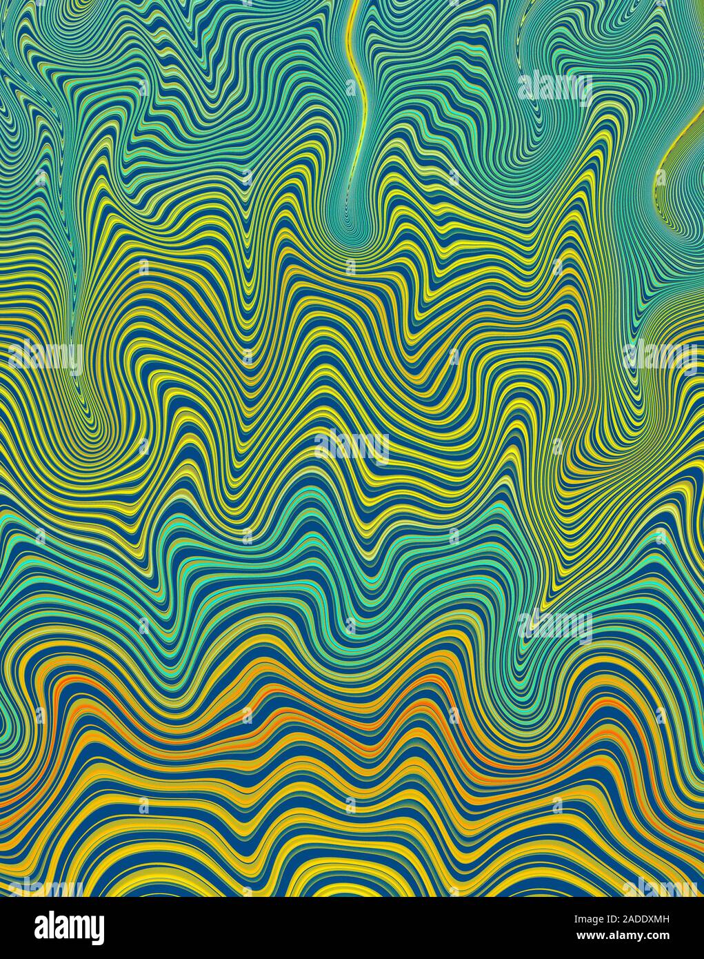 Fractal contours illustration. Conceptrual illustration with maplike ...