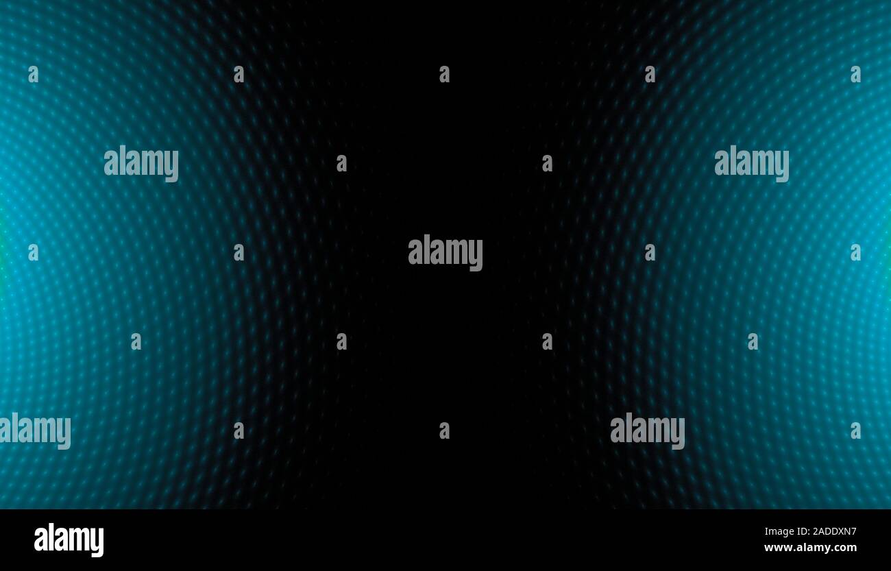 Spherical dot array on a black background Stock Photo - Alamy