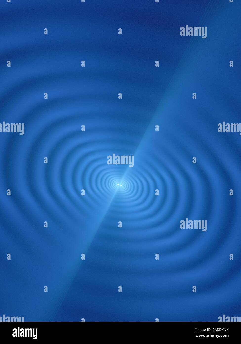 Illustration of binary pulsars rotating around each other, producing ...
