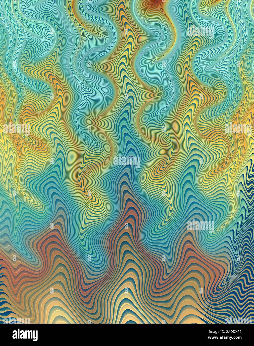 Fractal contours illustration. Conceptrual illustration with maplike ...