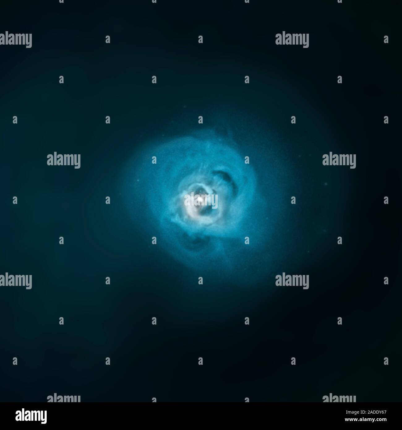 Perseus galaxy cluster, satellite image. The Perseus cluster (Abell 426 ...