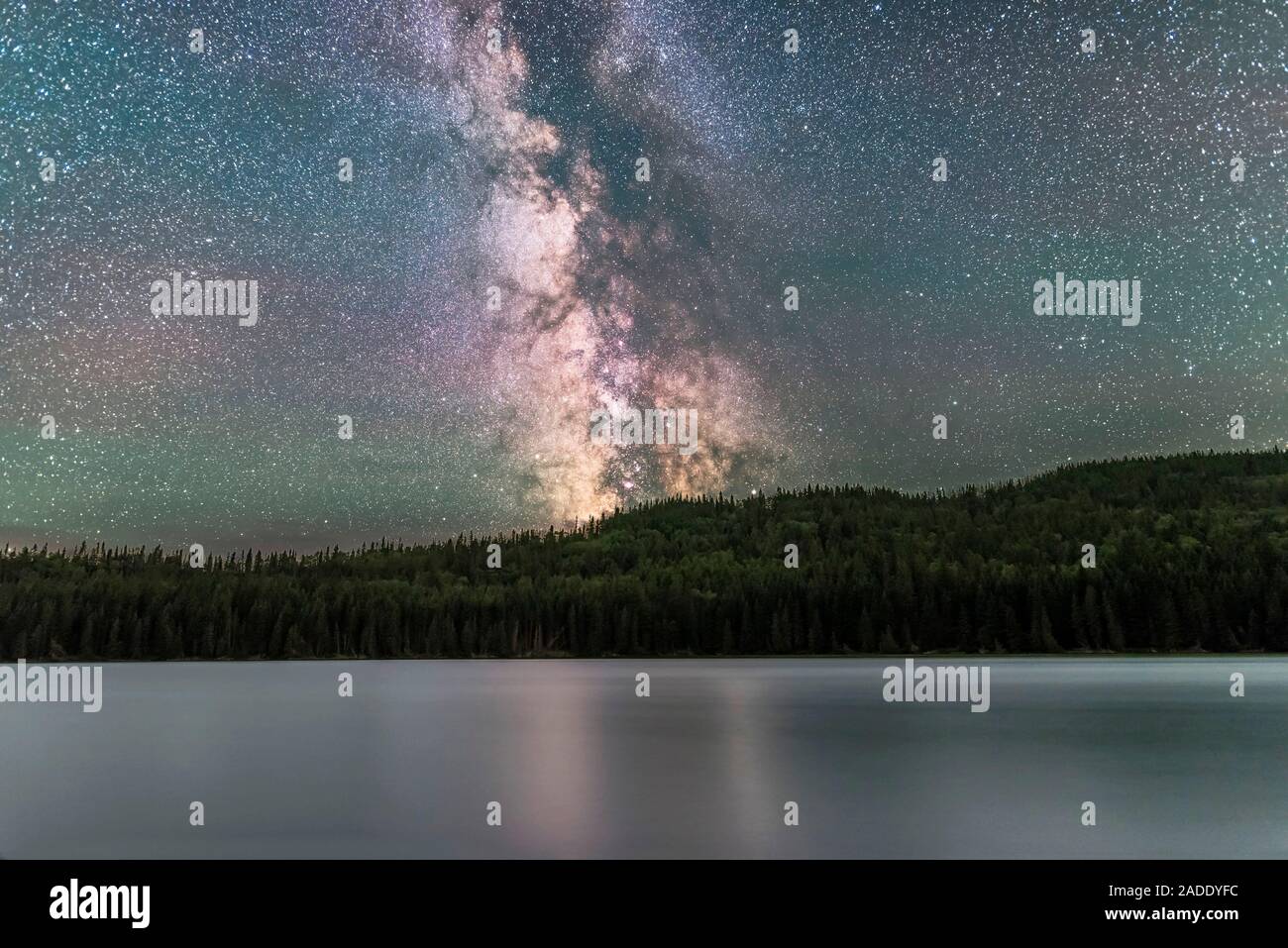 The summer southern Milky Way over Reesor Lake in Cypress Hills ...