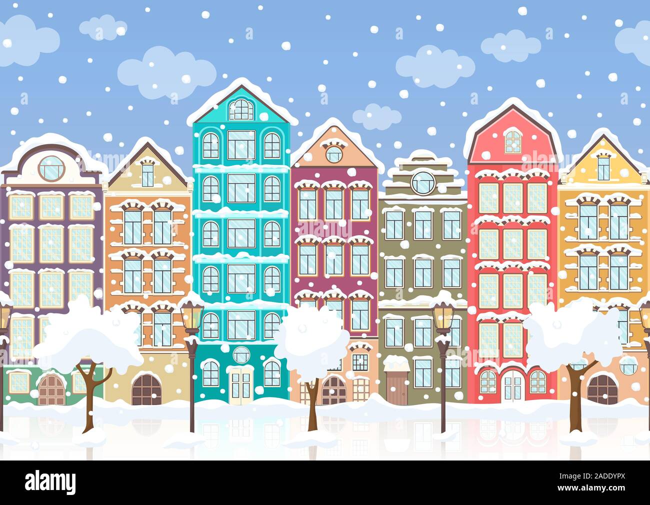 Snow row Stock Vector Images - Alamy
