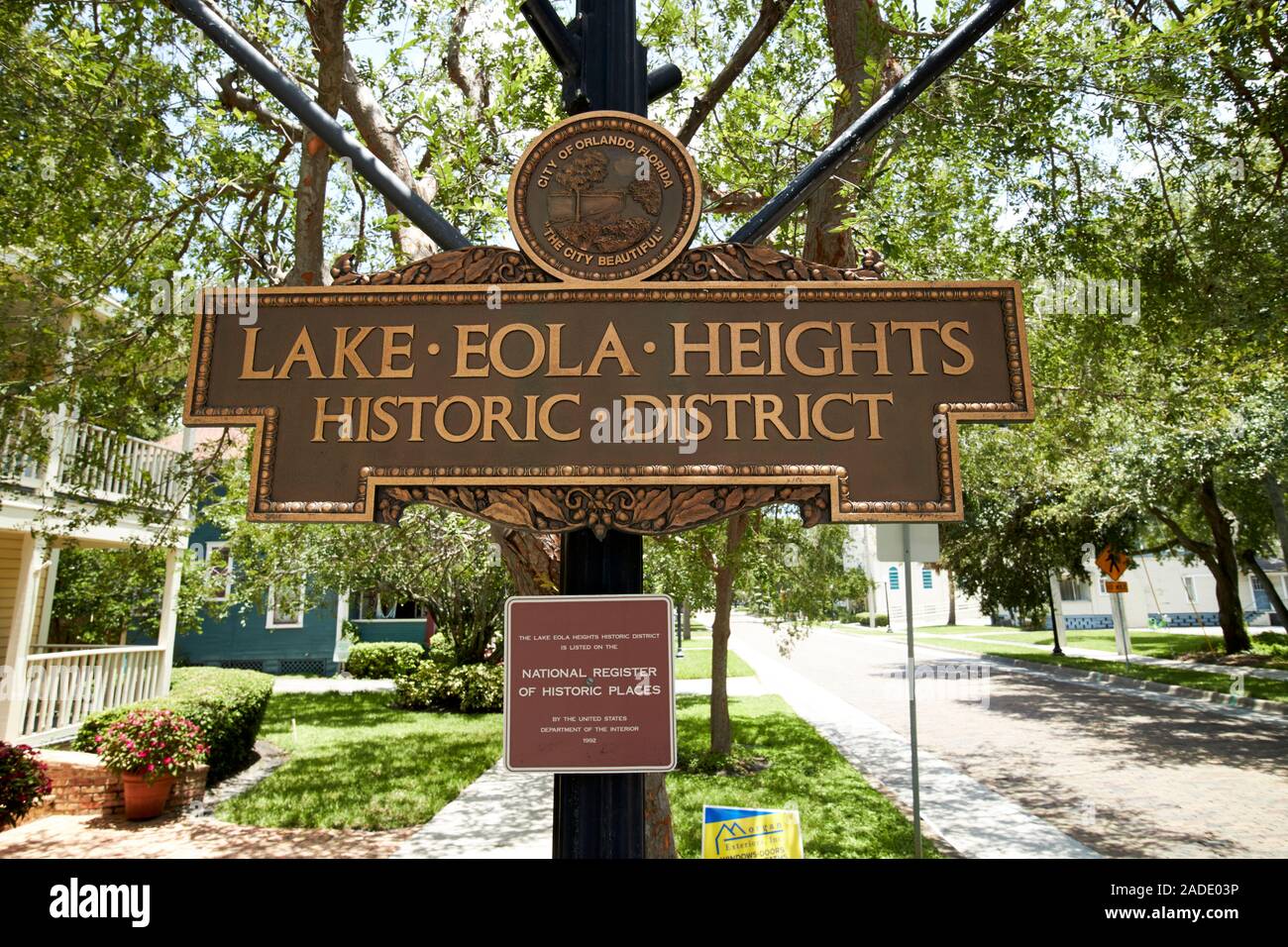lake eola heights historic district city of orlando florida usa Stock ...