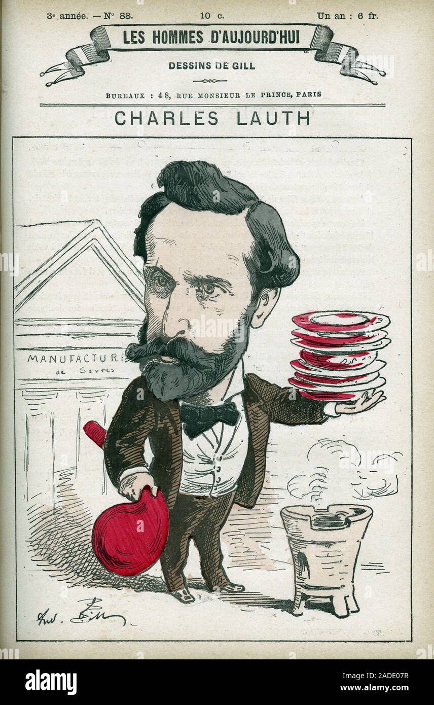 Portrait de Charles Lauth (1836-1913), chimiste francais, il fut le ...