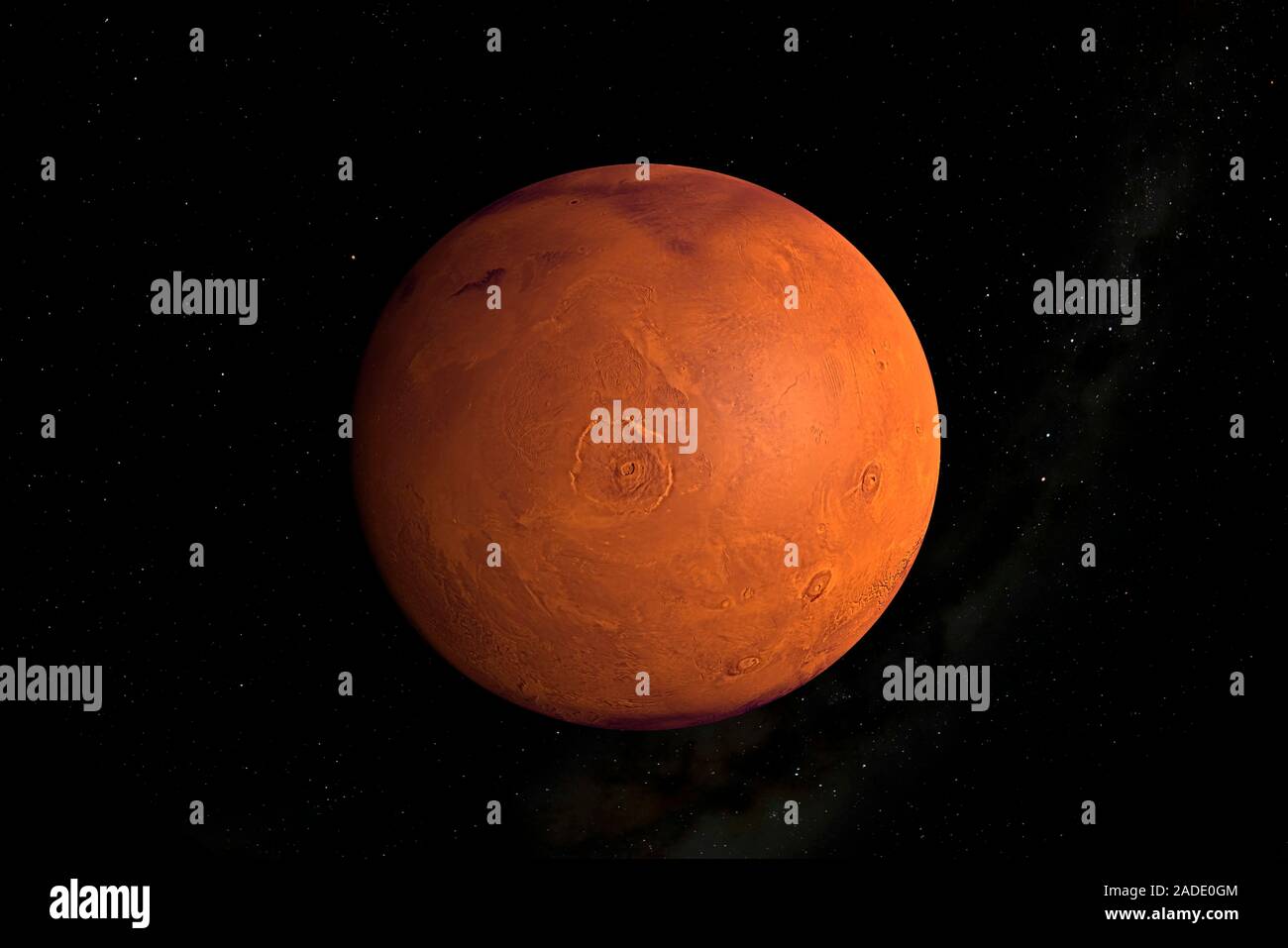 Present-day Mars without water. Image 4 of 4. Illustration of the ...