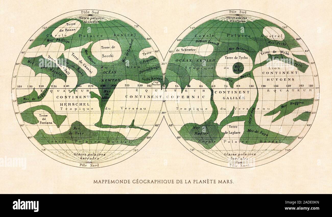 Mars infrared photograph by the astronomer, and later director of the ...