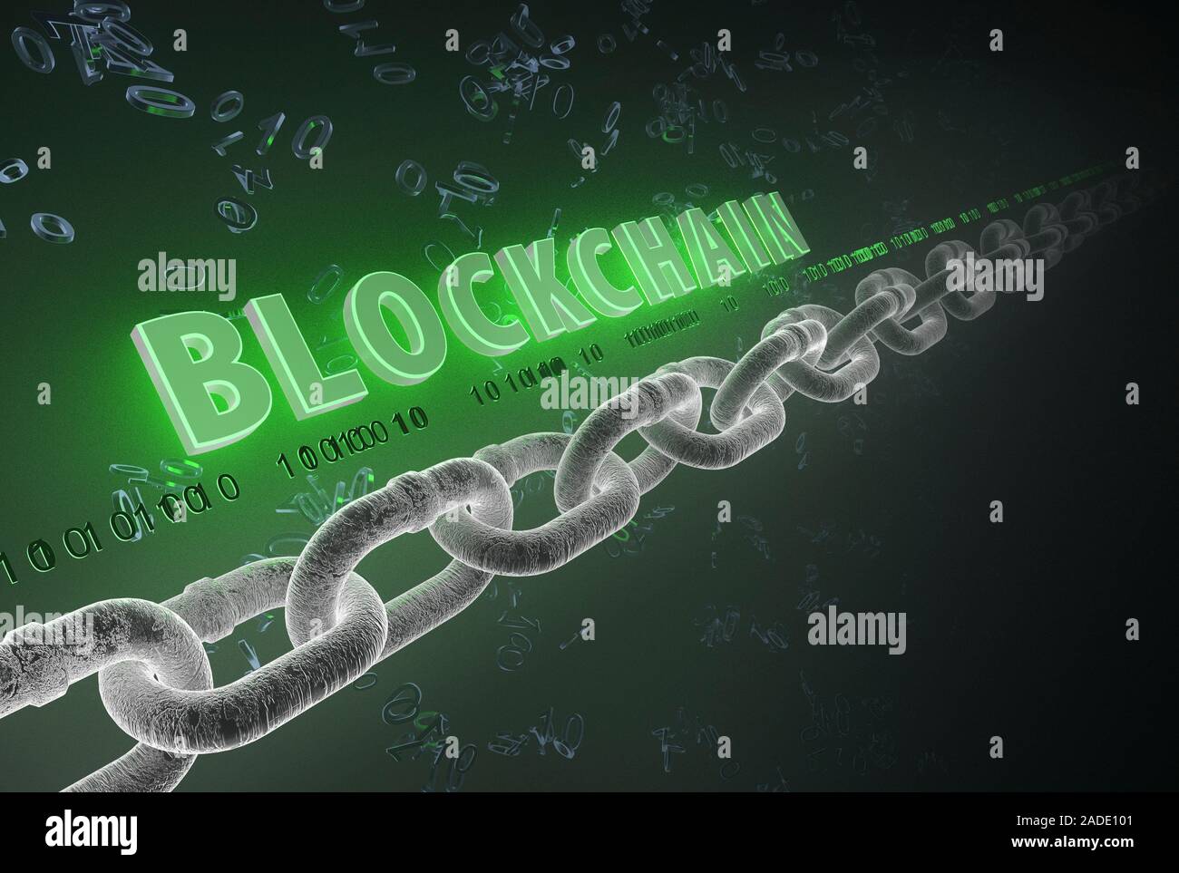Blockchain technology concept, illustration Stock Photo - Alamy