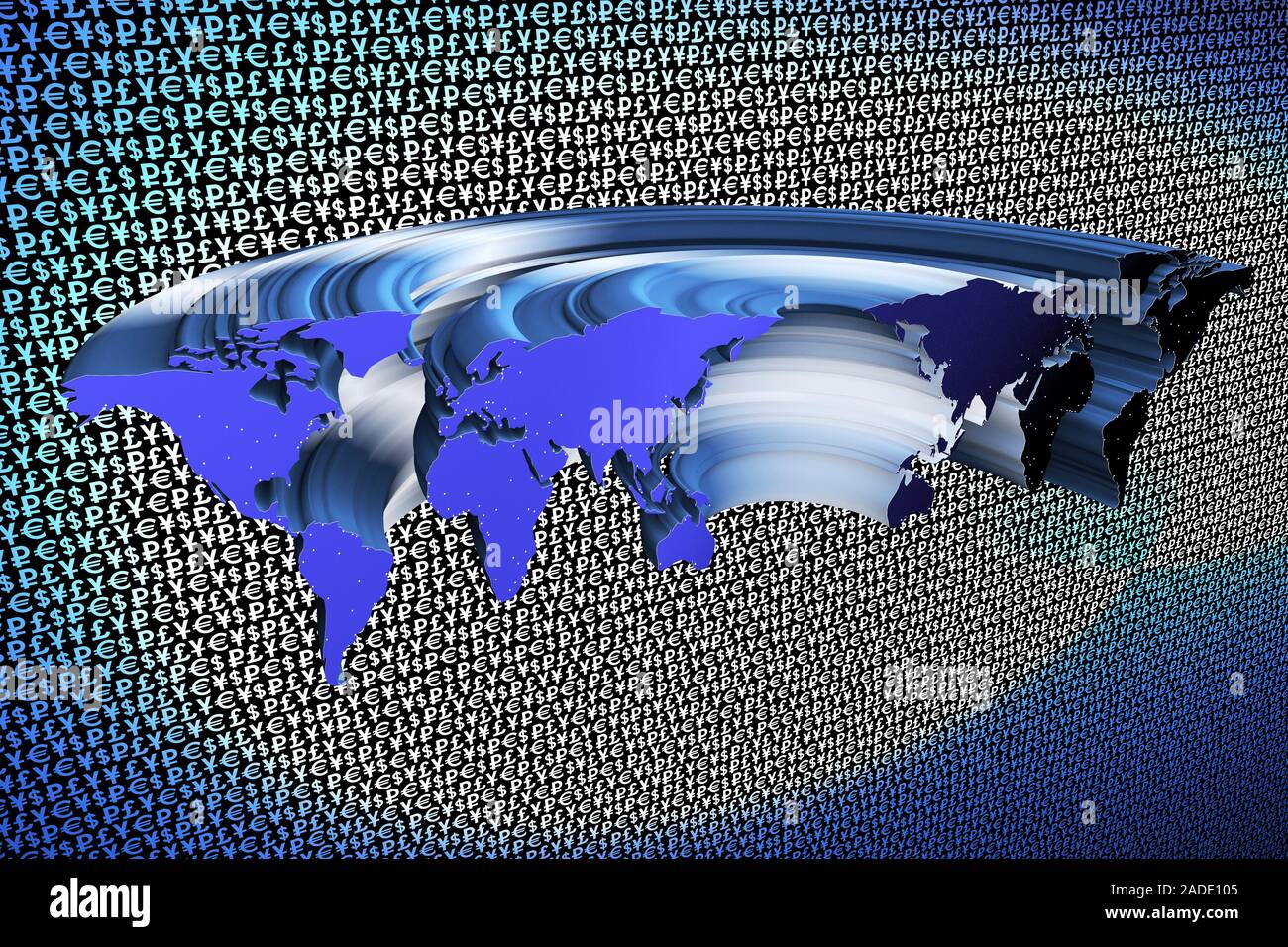 Global economy concept, illustration Stock Photo - Alamy