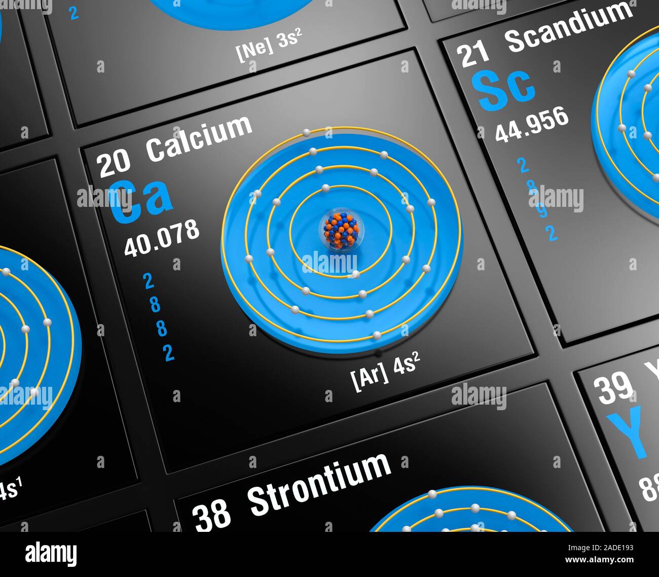 Diagram of the nuclear composition and electron configuration of an ...