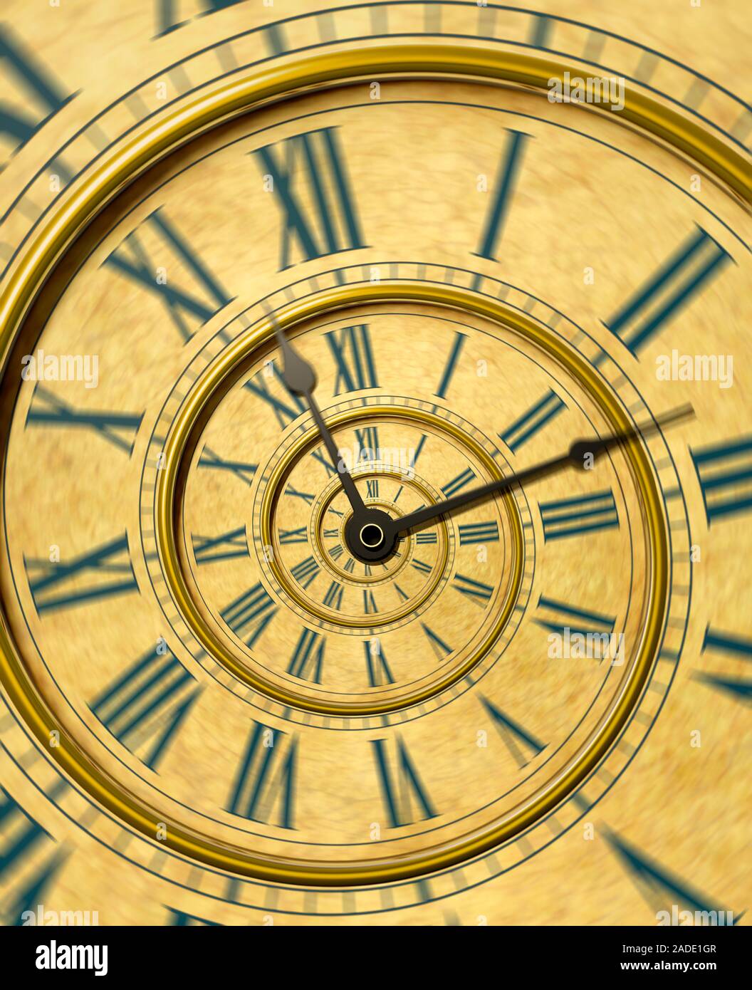 Timeless clockface abstract illustration Stock Photo - Alamy
