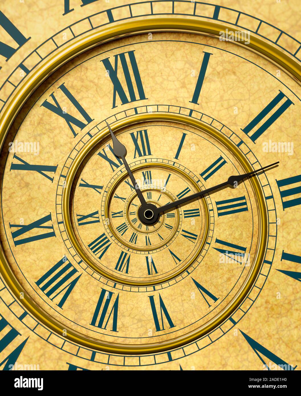 Timeless clockface abstract illustration Stock Photo - Alamy