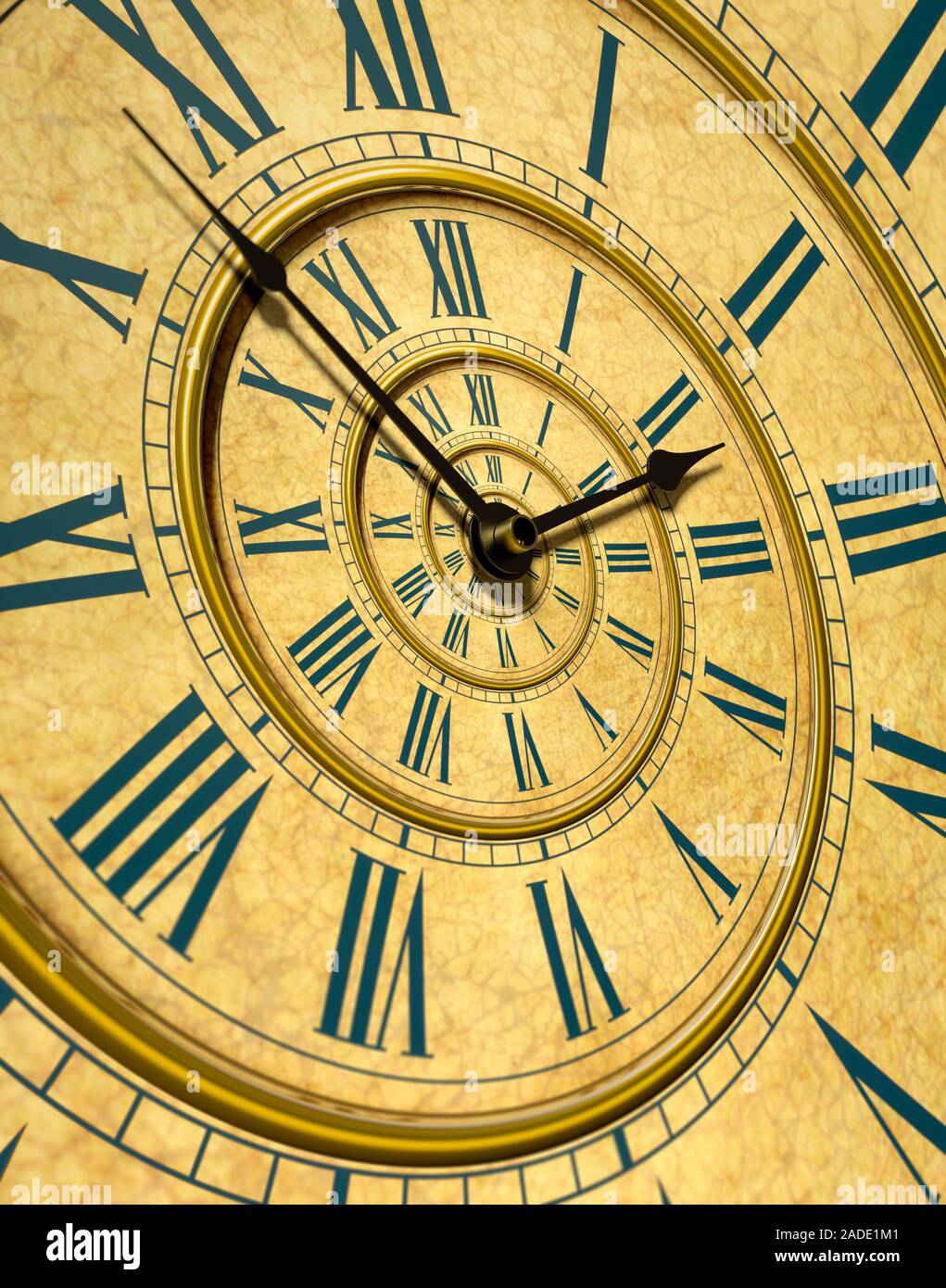 Timeless clockface abstract illustration Stock Photo - Alamy