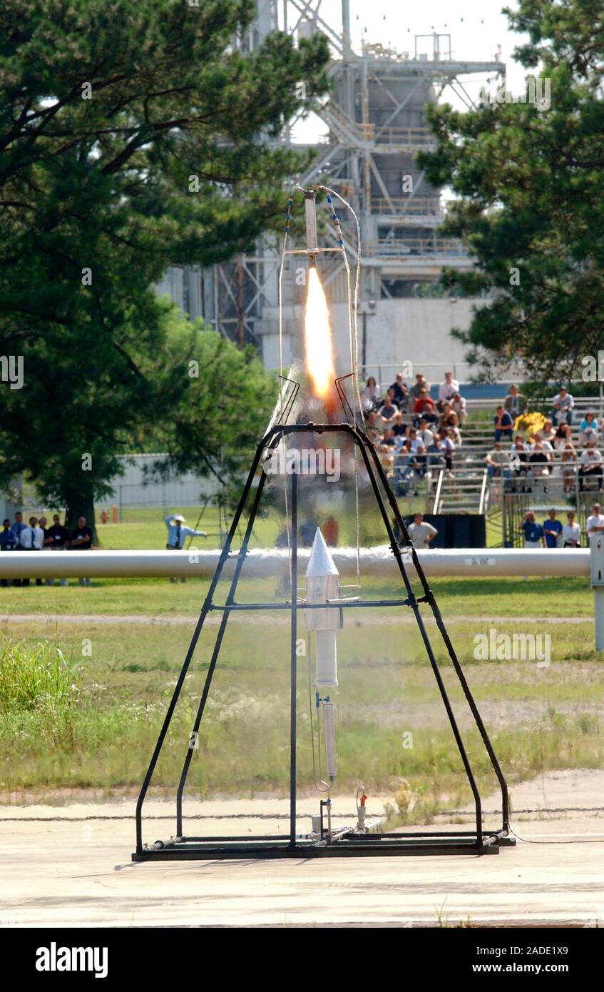 Replica of the first liquid-fuelled rocket from 1926. Marking the 100th ...