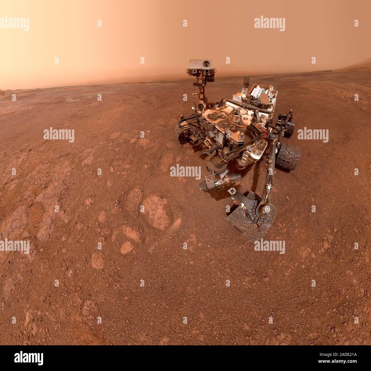 Curiosity rover self-portrait. Composite self-portrait taken by NASA's ... Curiosity rover self-portrait. Composite self-portrait taken by NASA's ...