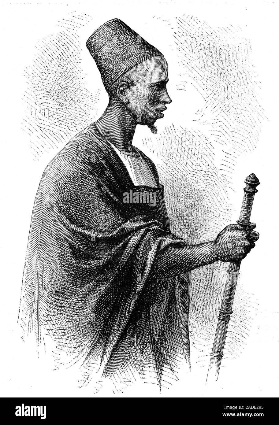 Ahmadu Tall (1836-1897). 1885 illustration of the Toucouleur ruler ...