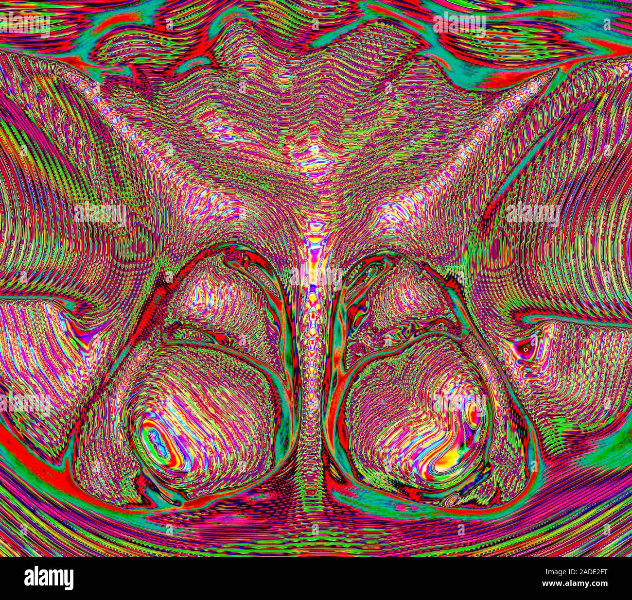 Nasopharynx and nasal cavity. Coloured 3D computed tomography (CT) scan ...