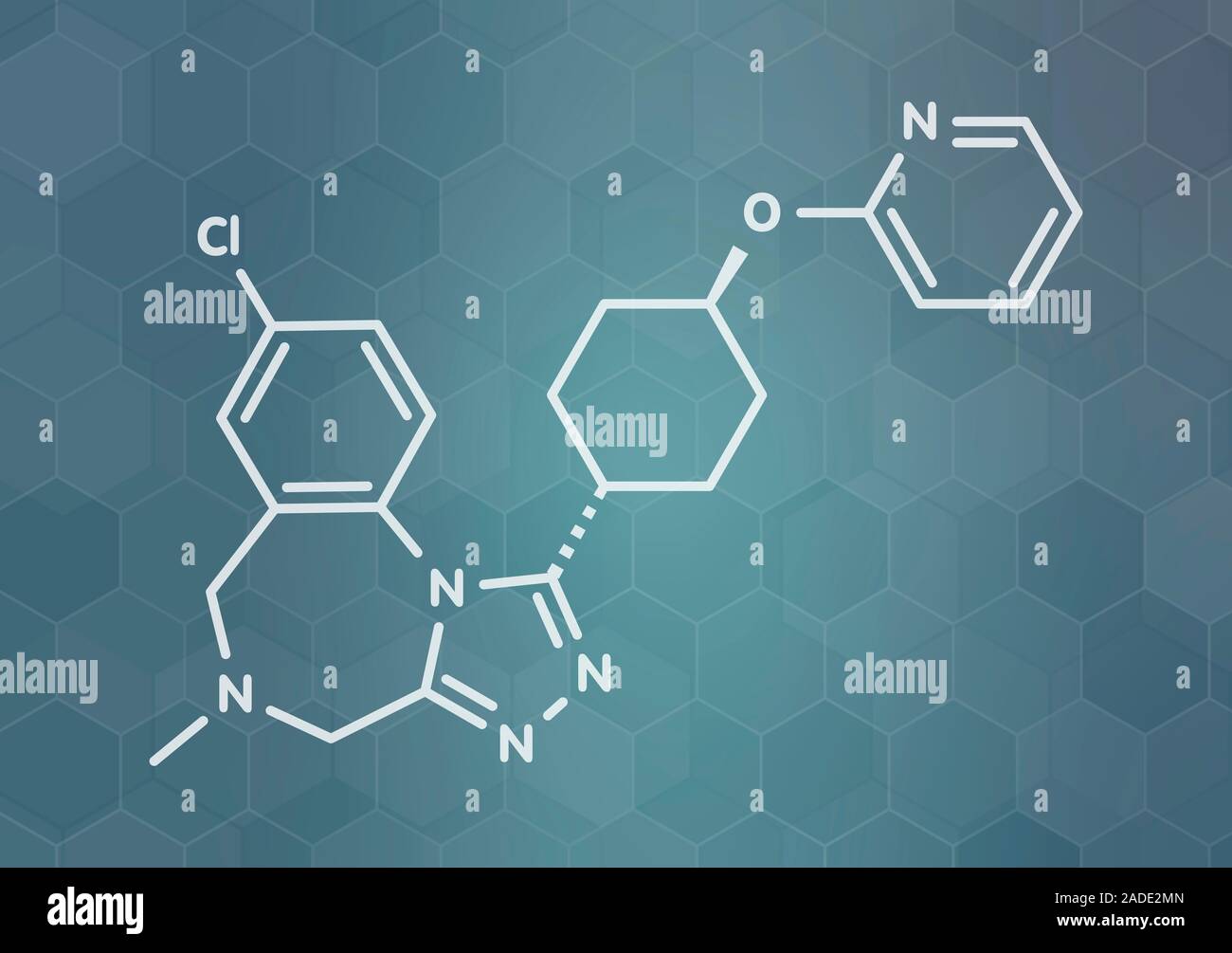 Balovaptan autism drug molecule (vasopressin V1A receptor antagonist ...