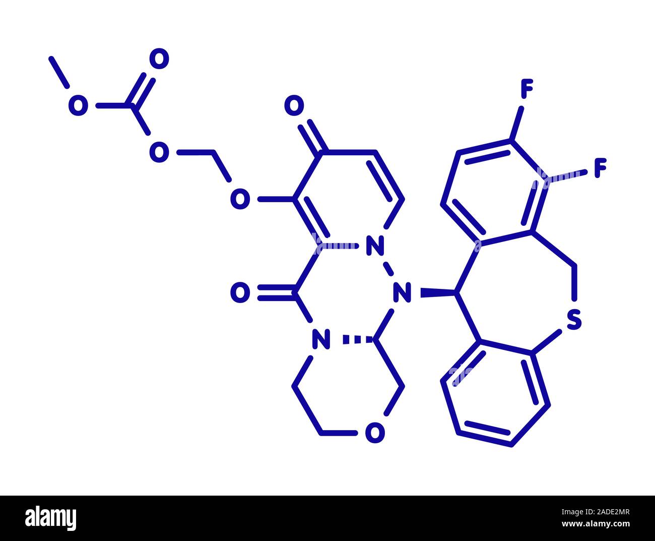 Baloxavir marboxil influenza drug molecule (cap-dependent endonuclease ...