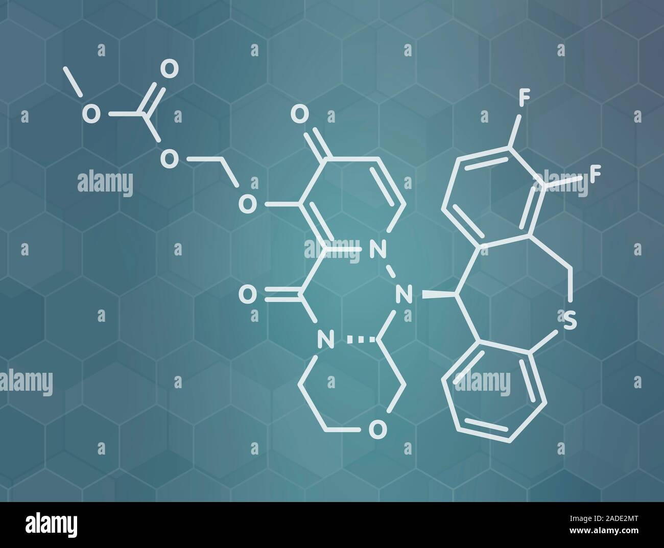 Baloxavir marboxil influenza drug molecule (cap-dependent endonuclease ...