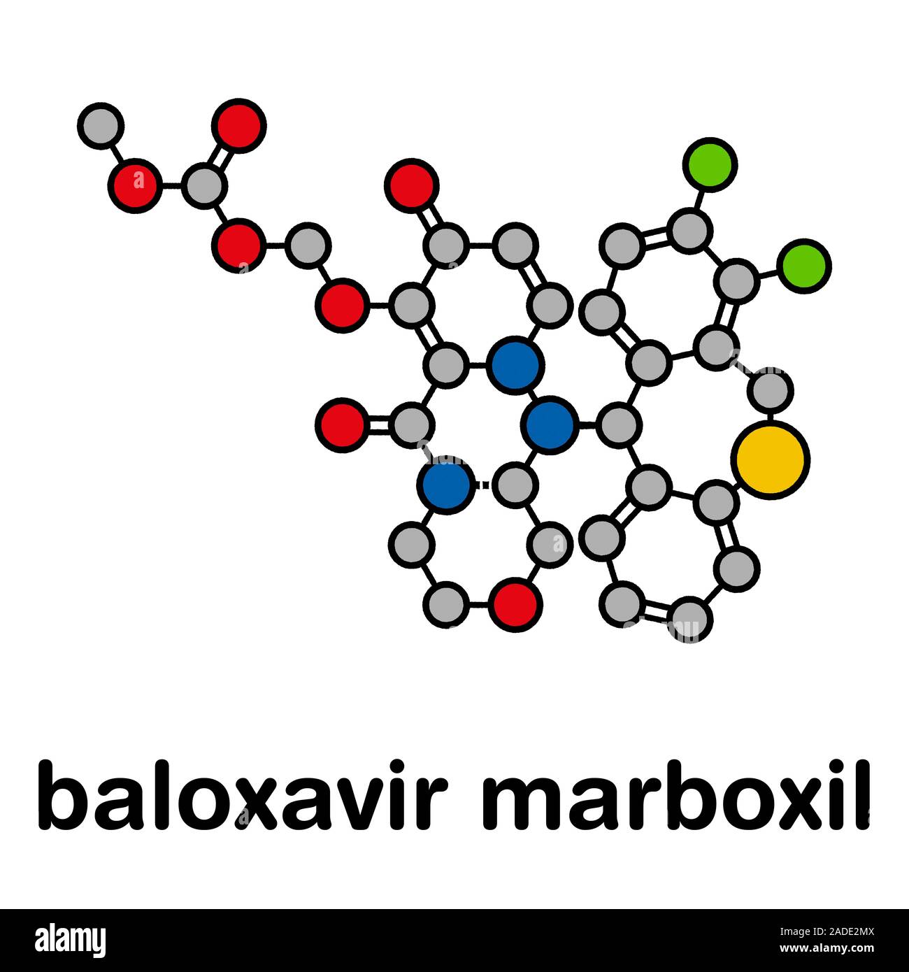 Baloxavir marboxil influenza drug molecule (cap-dependent endonuclease ...