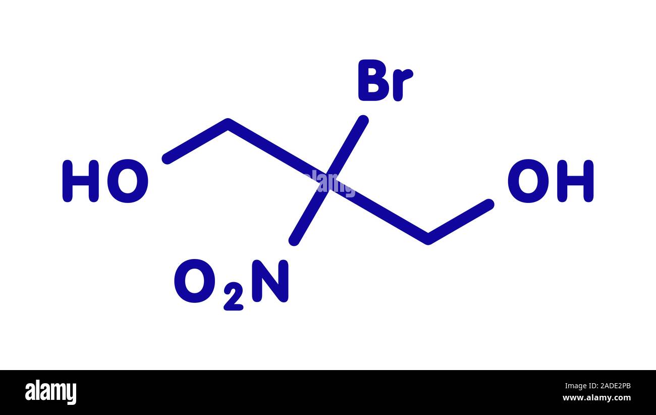 Bronopol preservative molecule. Possibly carcinogenic through ...