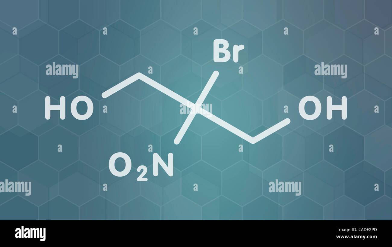 Bronopol preservative molecule. Possibly carcinogenic through ...