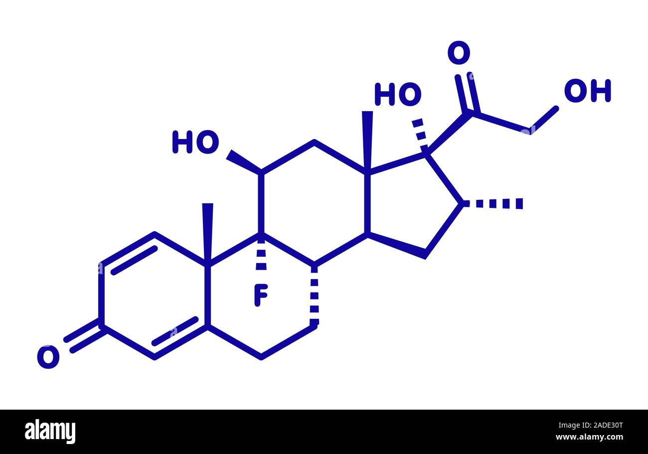 Dexamethasone glucocorticoid drug. Steroid drug with anti-inflammatory ...
